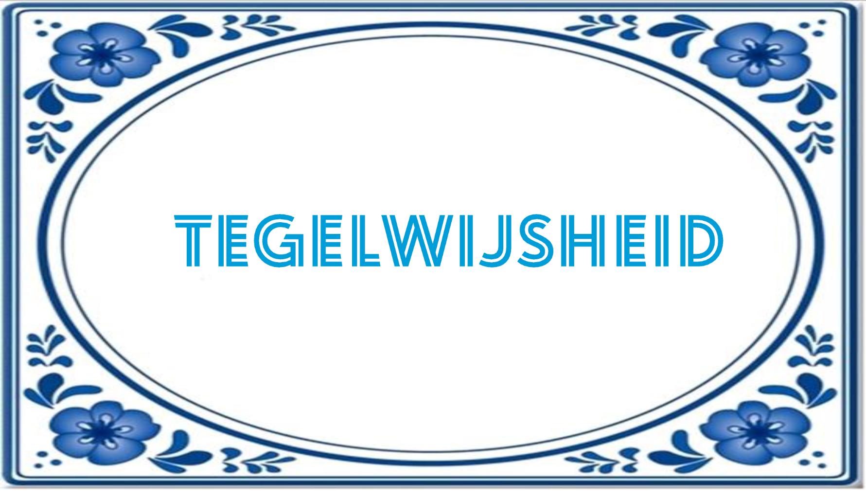 Scholen in de kunst presenteert de voorstelling: Tegelwijsheid ...